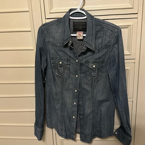 True Religion | Tops | True Religion Denim Shirt | Poshmark